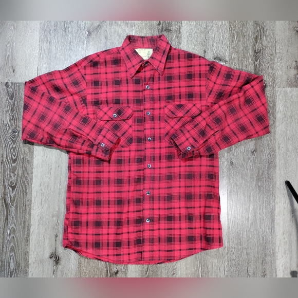 Field Master | Shirts | Vintage Field Master Mens Flannel Shirt Large ...